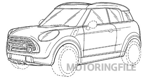 MINI Countryman Crossover Concept Revealed in Patent Filing - MotoringFile