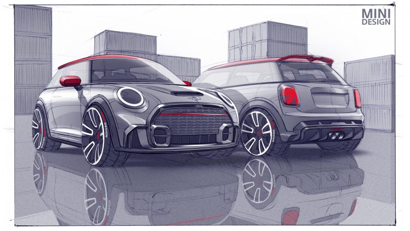 See the Original Design Sketches Of the 2022 MINI Refresh - MotoringFile