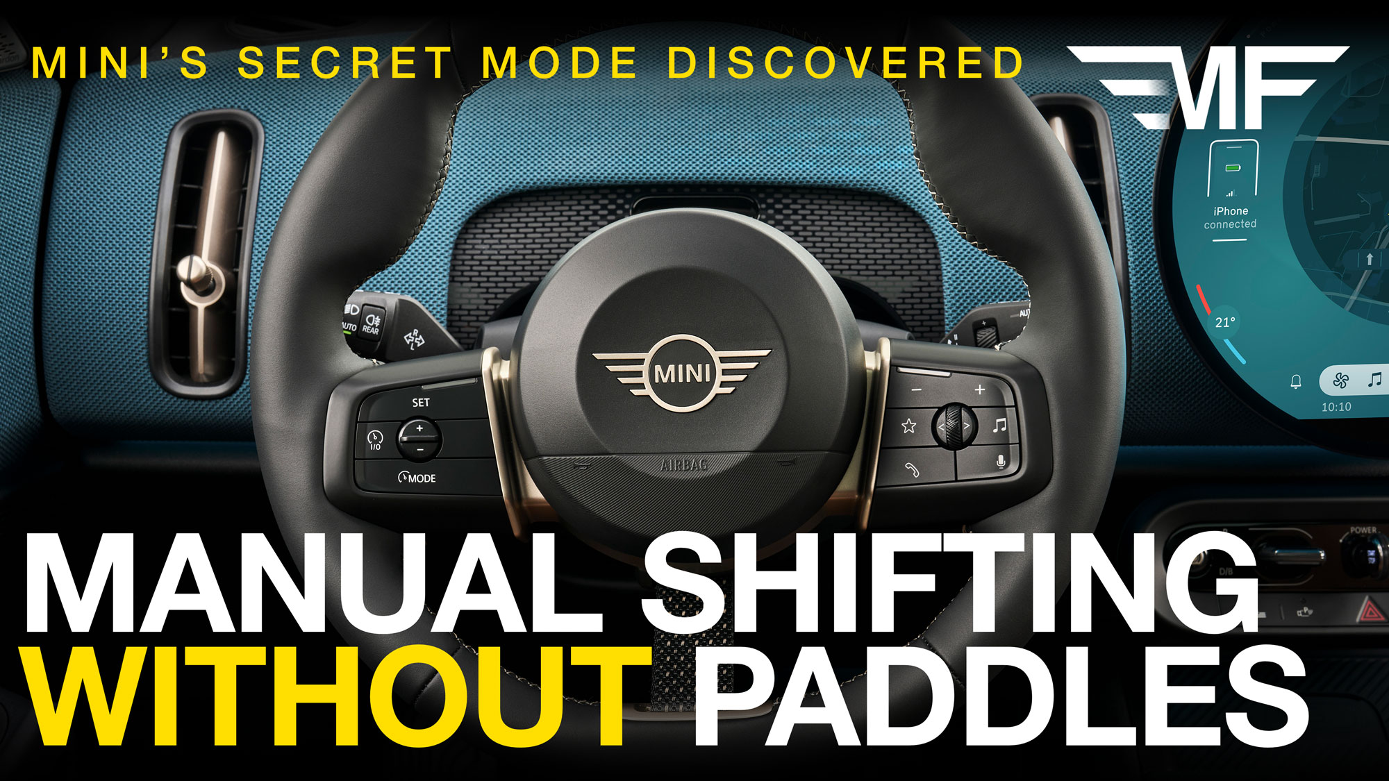 Secret Mode Discovered: Manual Shifting Without Paddles in the New MINI ...