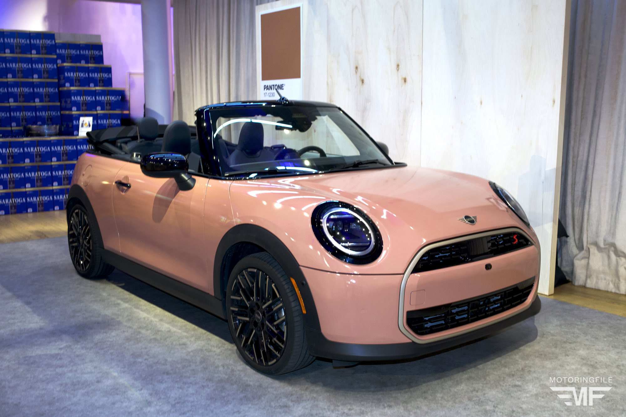 pink mini cooper